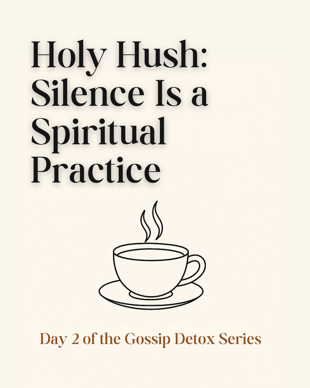 Holy Hush: Silence Is a Spiritual Practice | Scrappy Sam